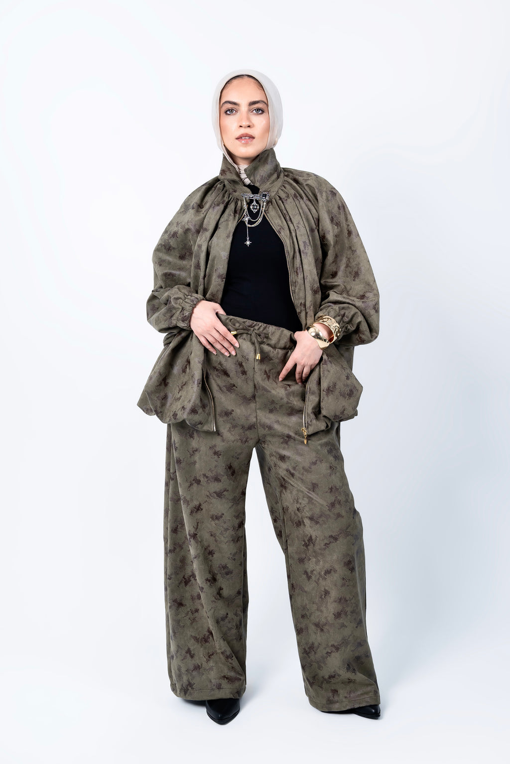 Crazy set in olive – Sohila Designs